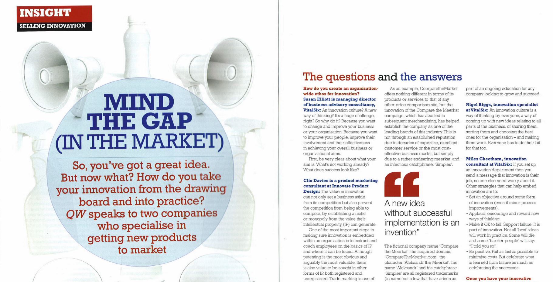 Innovate Featured in Quality World Magazine